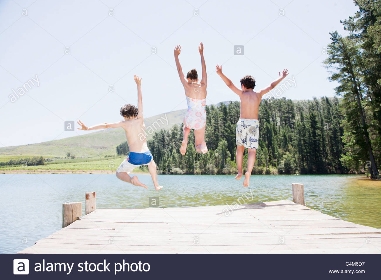 Child Diving Off Pier Stock Photos & Child Diving Off Pier Stock Images ...