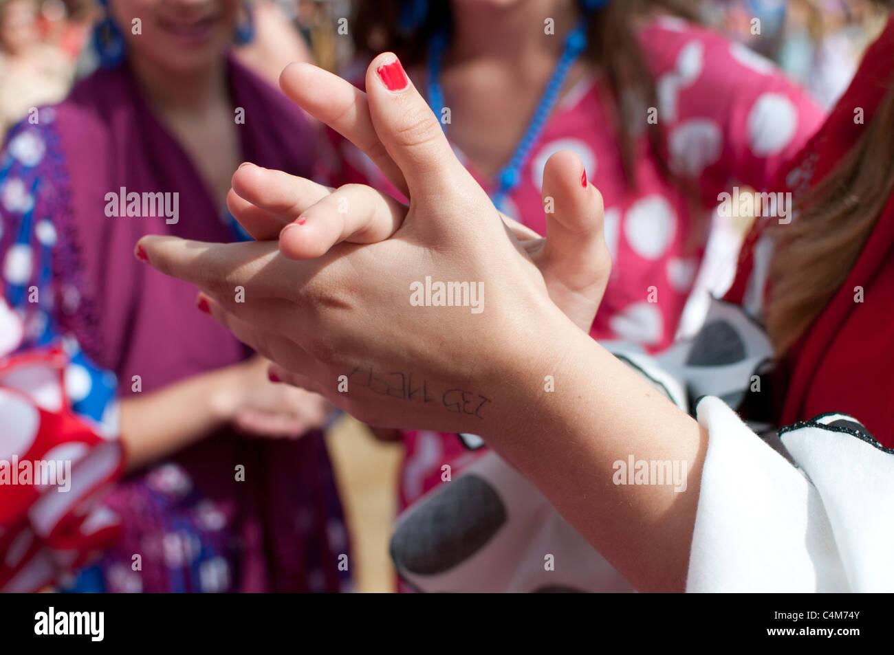 clapping hands Spain festival Stock Photo - Alamy