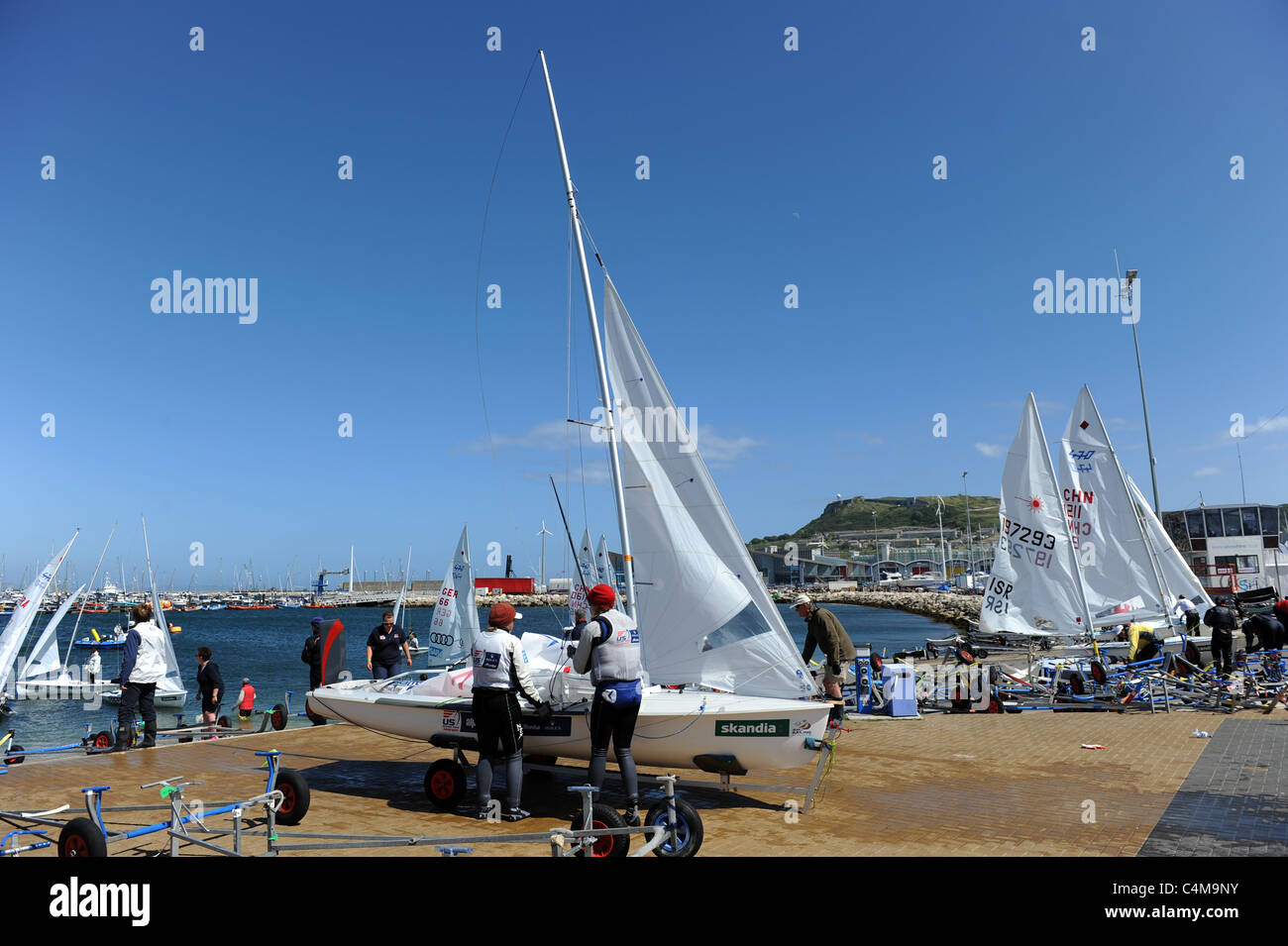 The London 2012 Olympic Sailing venue at the National Sailing Academy ...