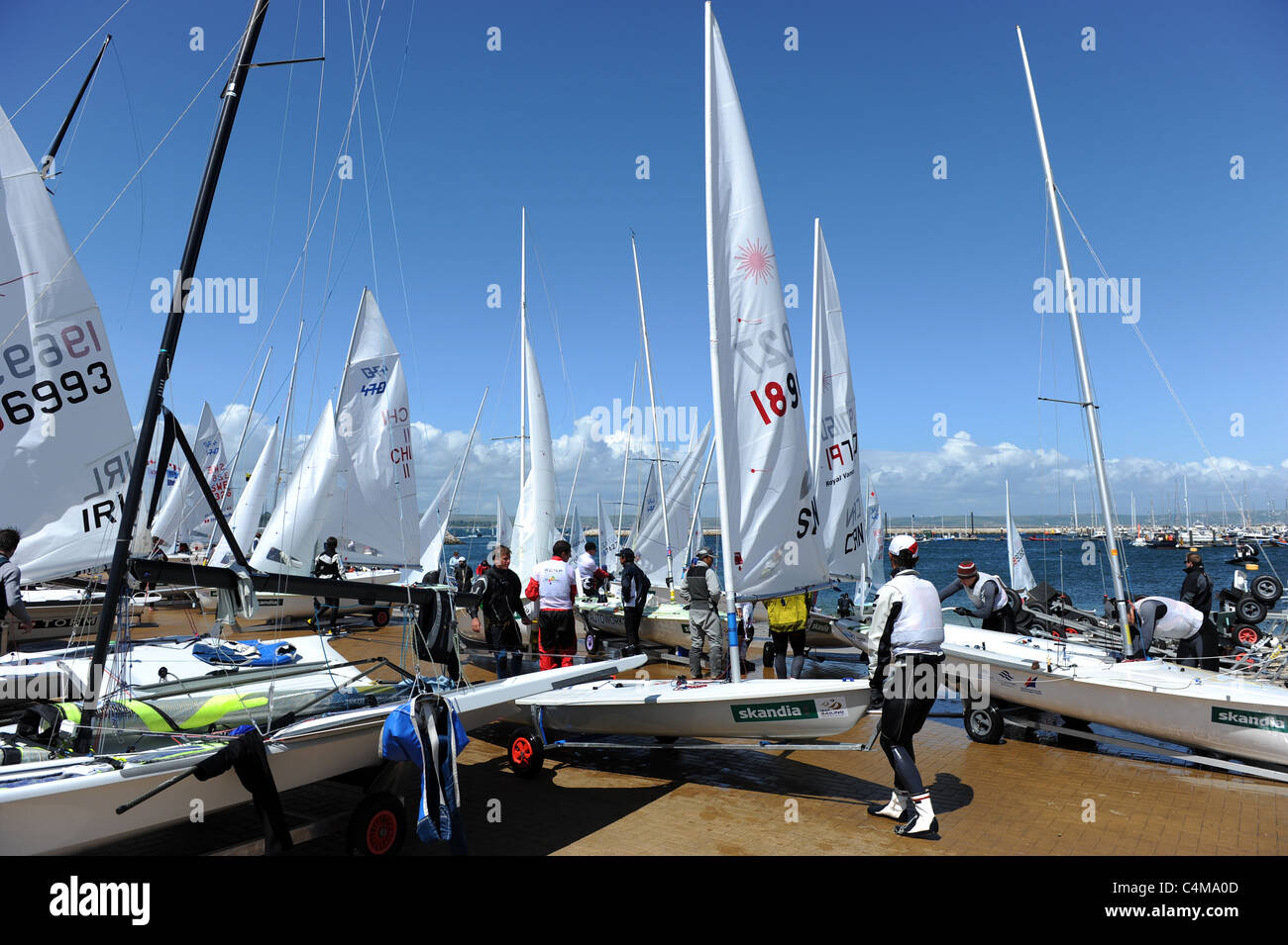 The London 2012 Olympic Sailing venue at the National Sailing Academy ...