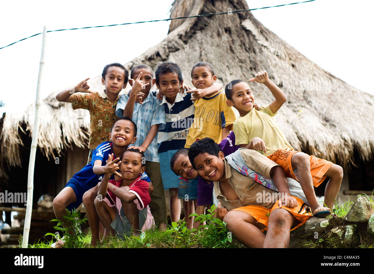 Kampung Wologai moni flores indonesia Stock Photo - Alamy