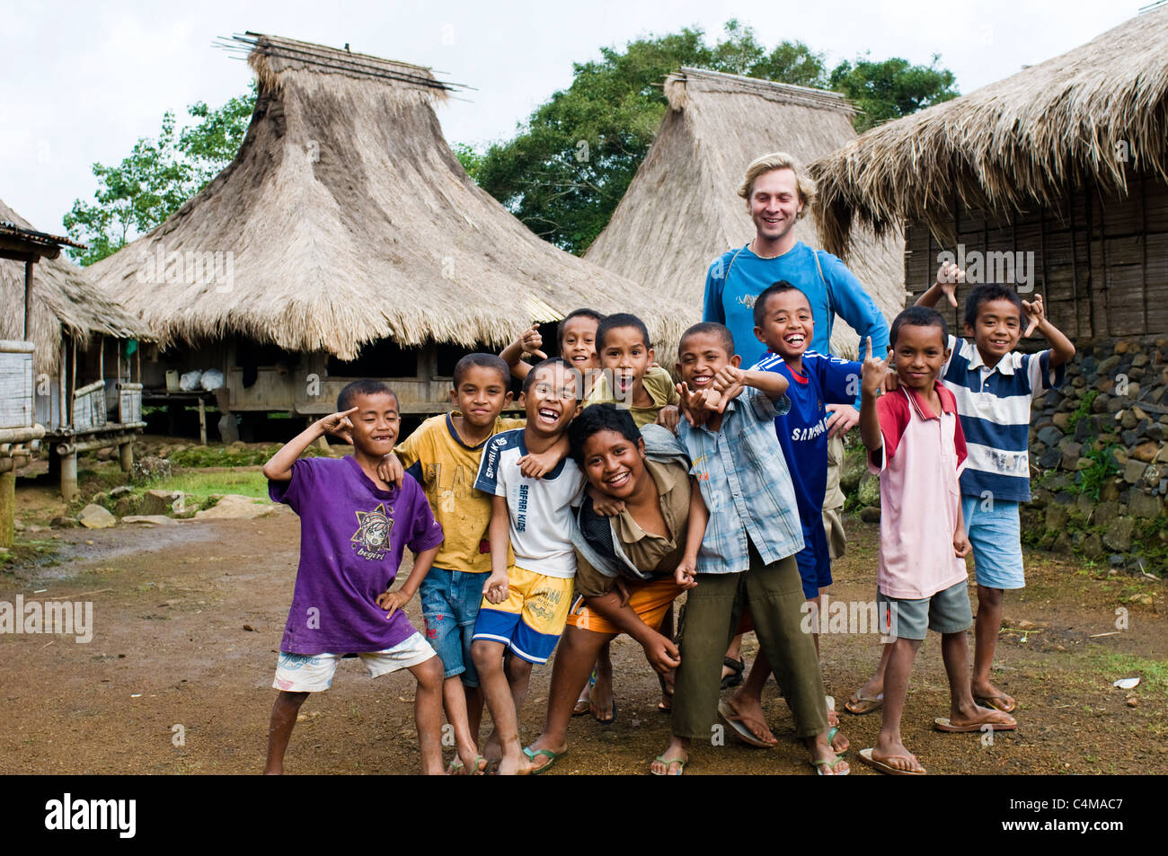 Kampung Wologai moni flores indonesia Stock Photo - Alamy