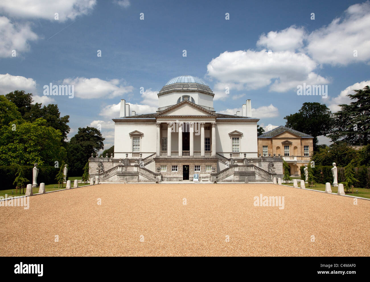 Chiswick House, West London: front facade Stock Photo - Alamy