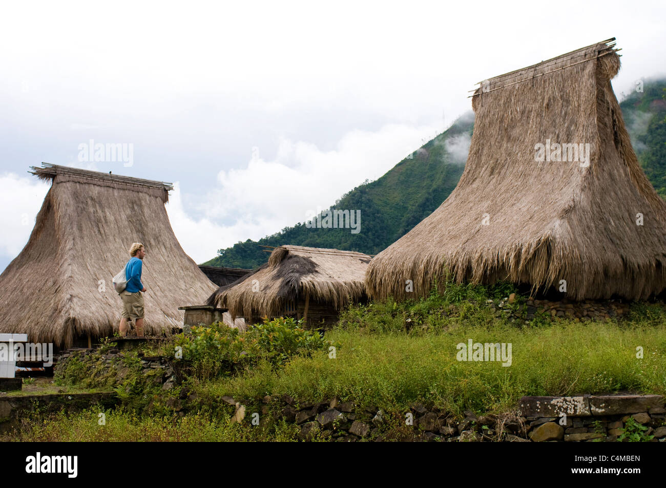 Kampung Wologai moni flores indonesia Stock Photo - Alamy