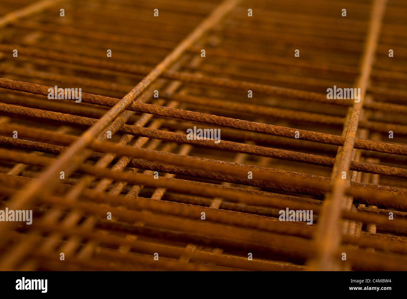 Rusted metal bars pattern Stock Photo - Alamy
