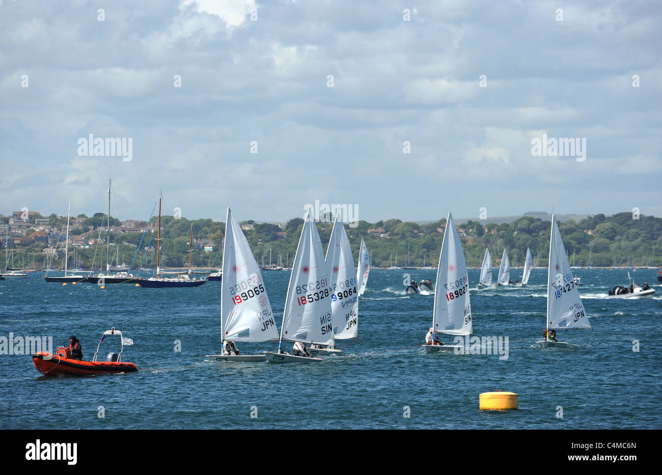 The London 2012 Olympic Sailing venue at the National Sailing Academy ...
