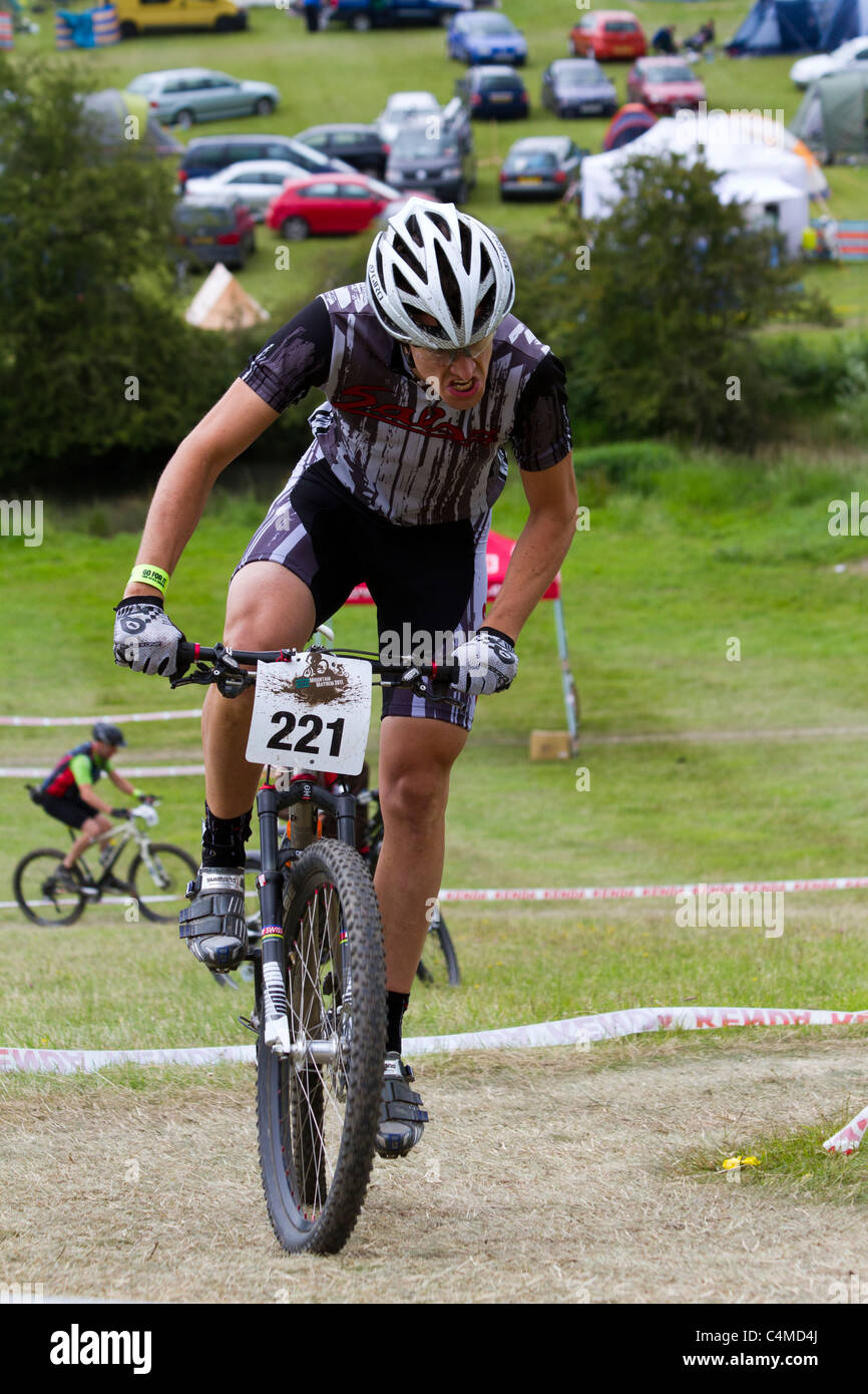 Mountain biker George Budd at Mountain Mayhem 2011 Stock Photo - Alamy