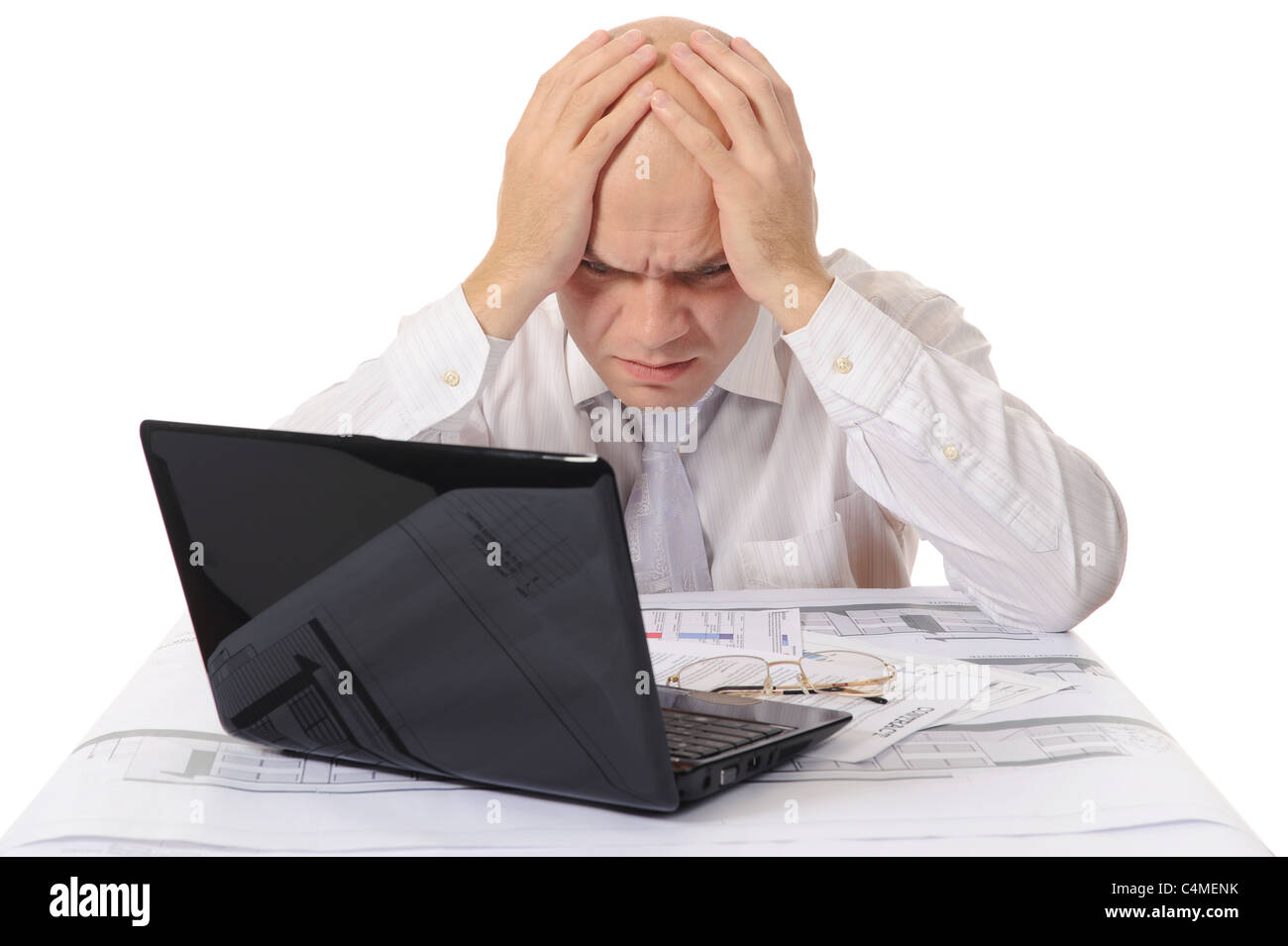 Frustrated man drawing hi-res stock photography and images - Alamy