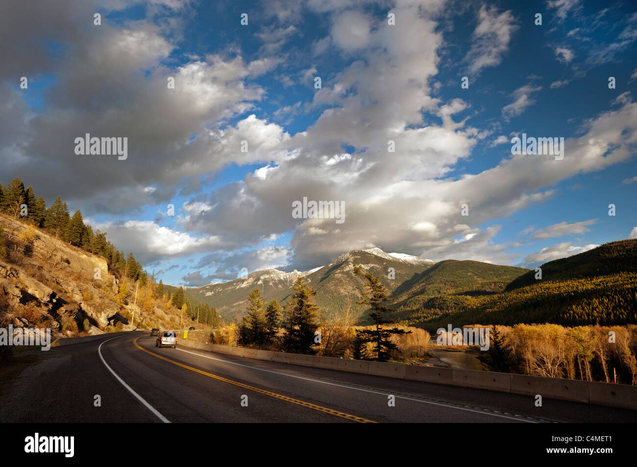 Fall colors scenery by Elk River Stock Photo - Alamy