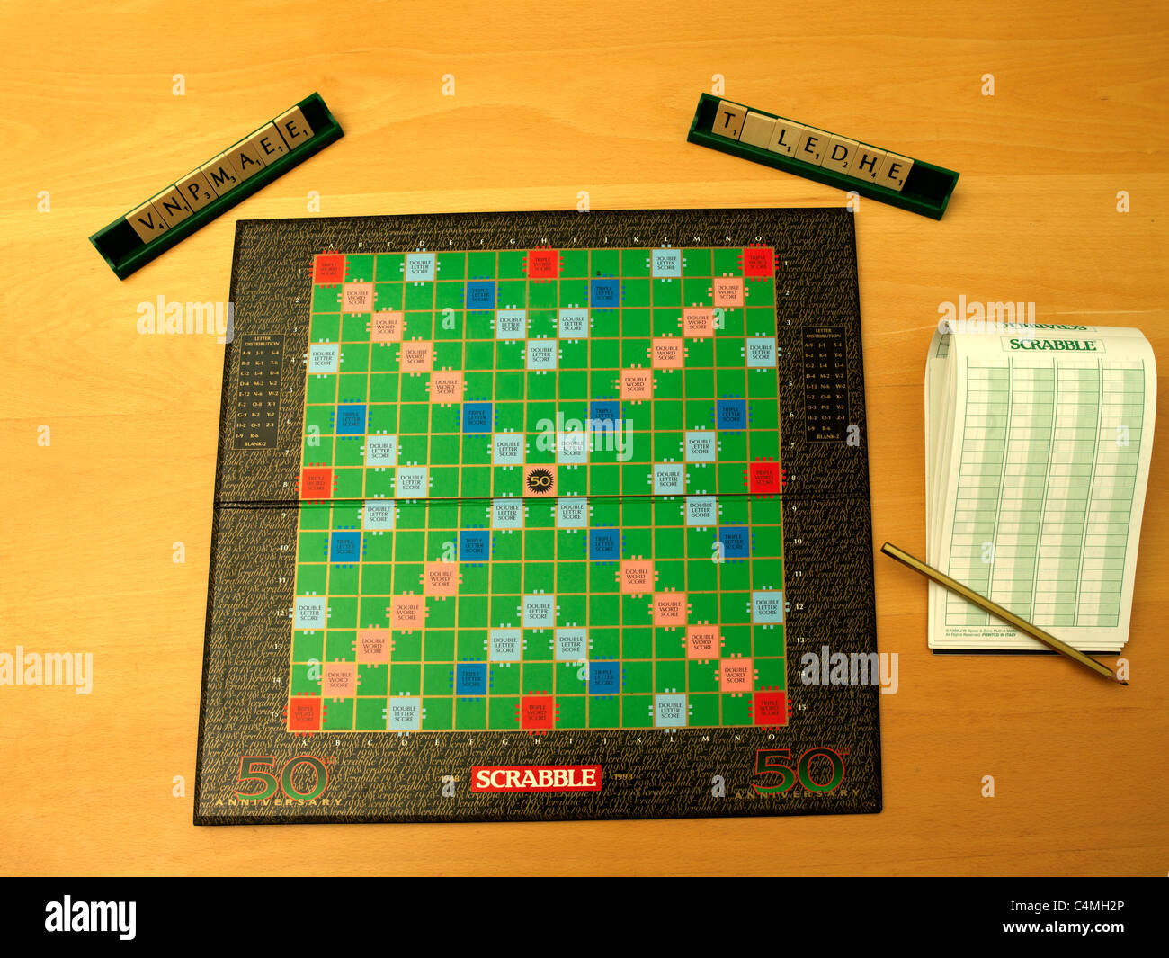 Scrabble Board Game Stock Photo - Alamy