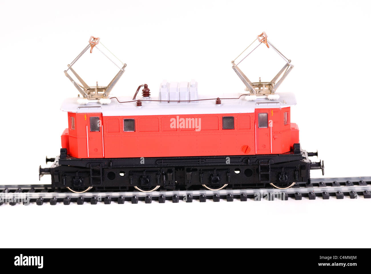 Electric model toy train Cut Out Stock Images & Pictures - Alamy