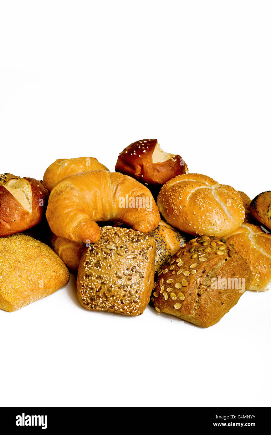 Breakfast Food Collection Set of Rolls Stock Photo - Alamy