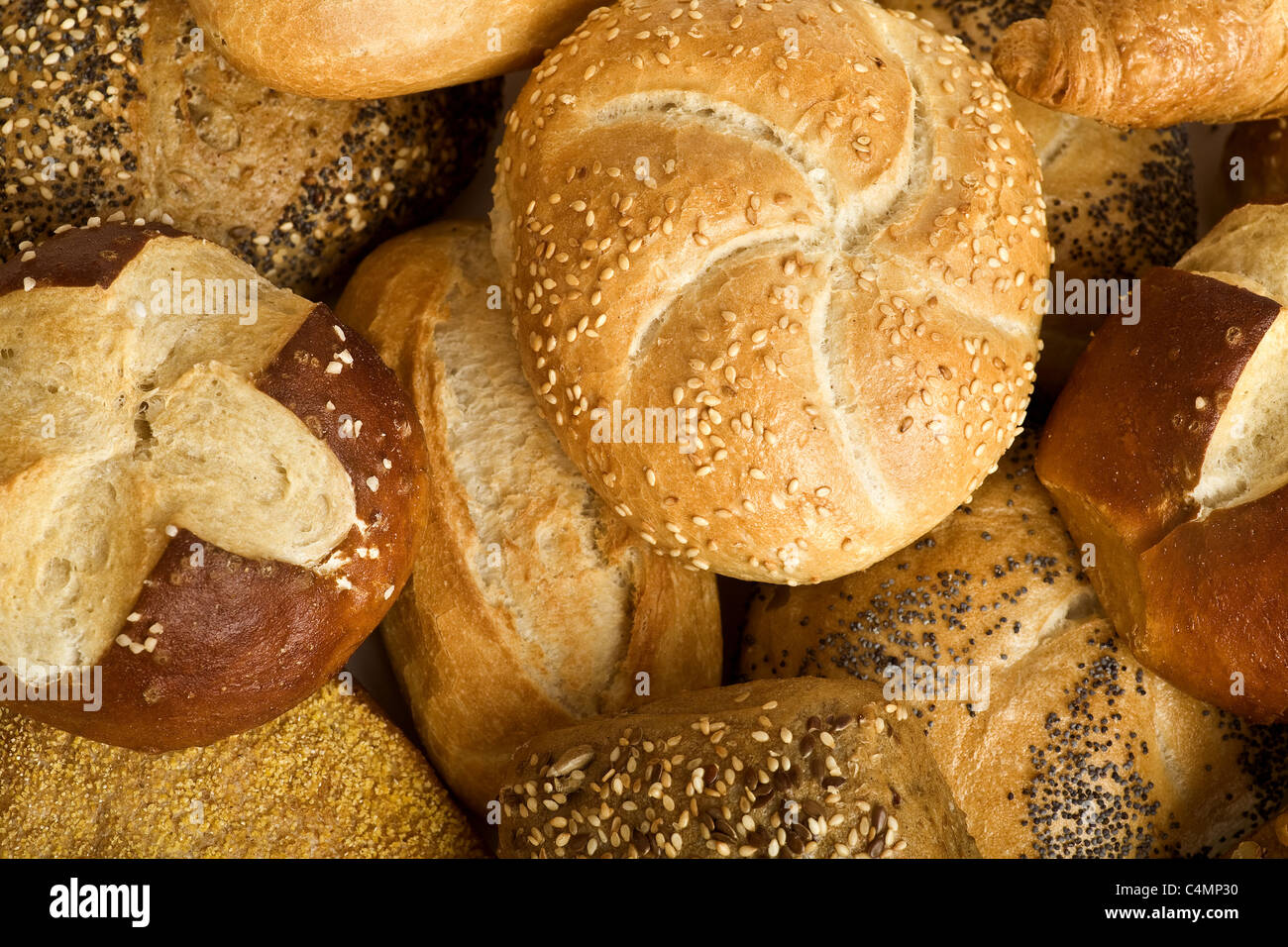 Breakfast Food Collection Set of Rolls Stock Photo - Alamy