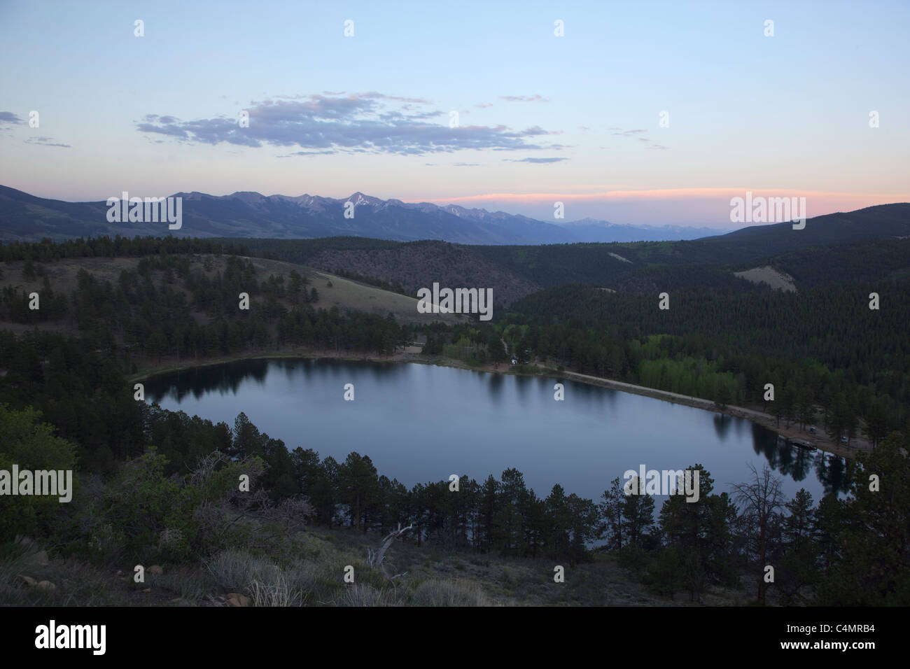 O'Haver Lake in the Sawatch Range of Colorado's Rocky Mountains Stock ...