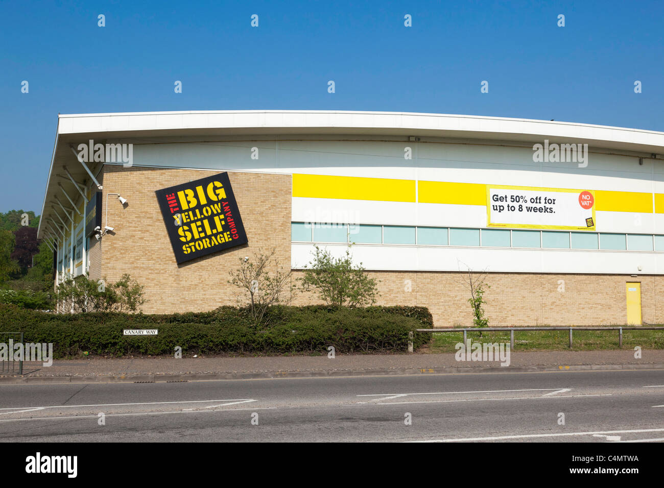Big Yellow Self Storage depot Stock Photo - Alamy