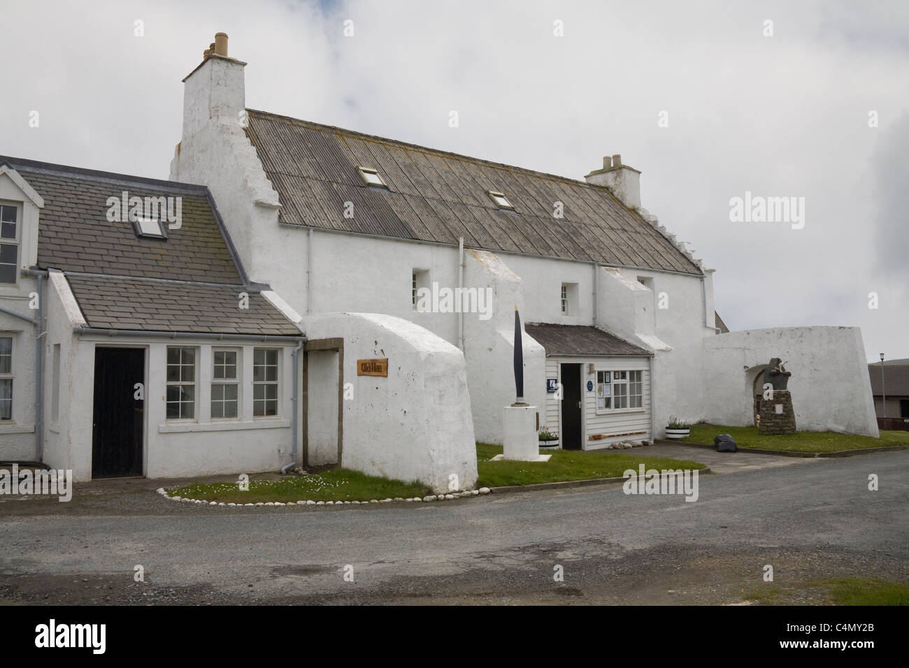 Burravoe Yell Shetland Isles Scotland Old Haa of Brough built for ...
