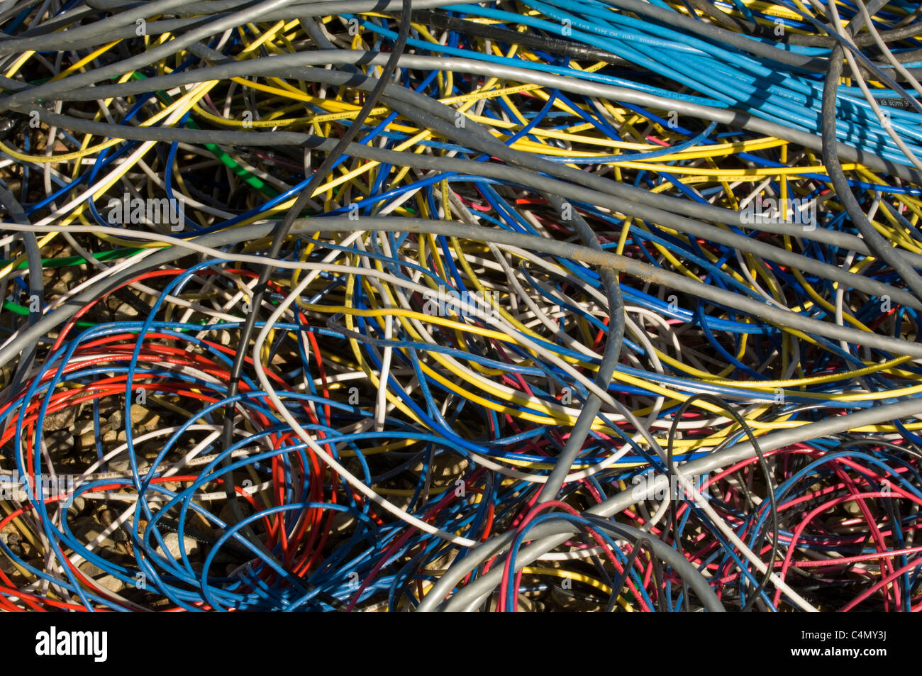 close up of colorful wire Stock Photo - Alamy