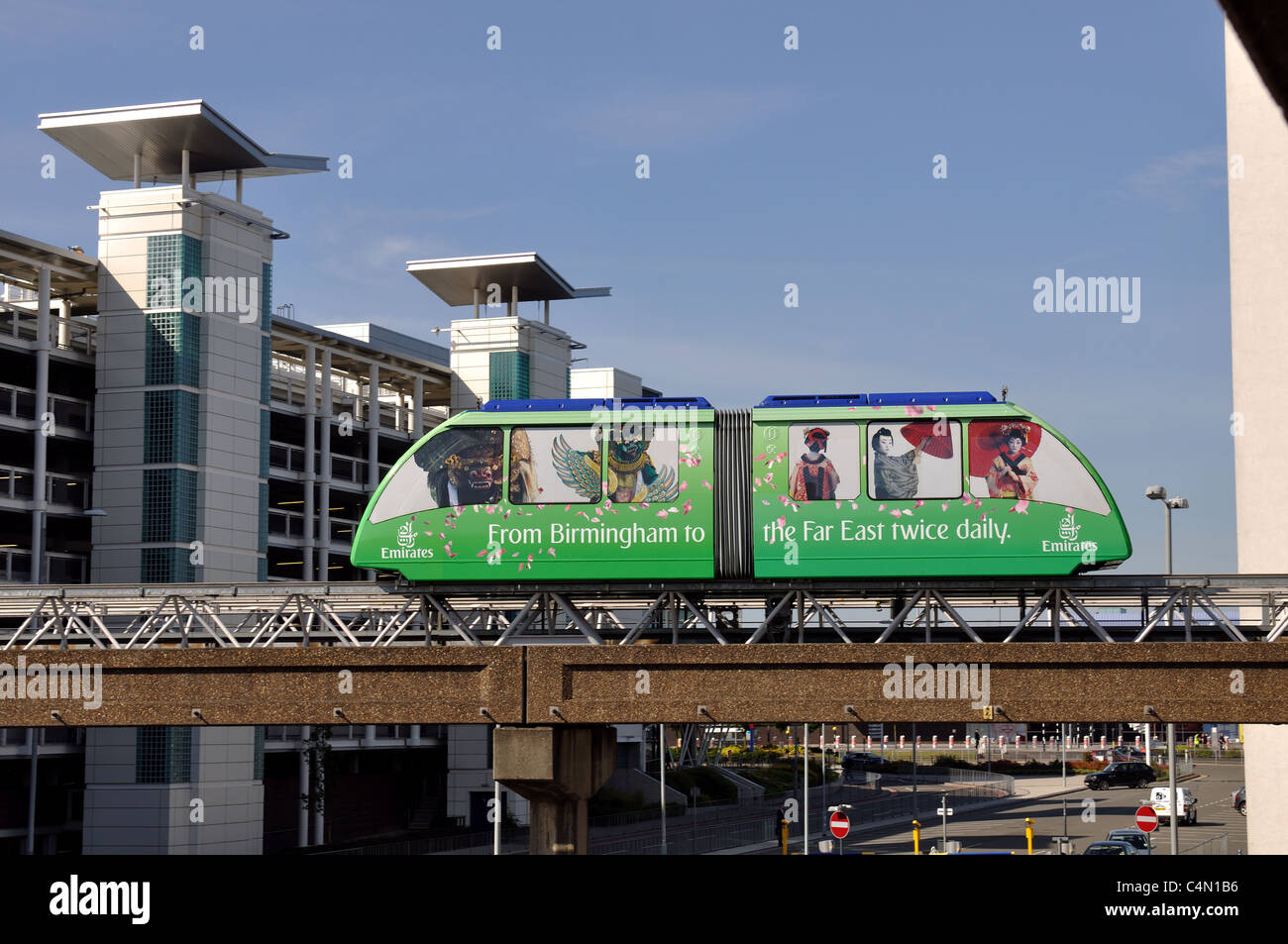 AirRail driverless train at Birmingham Airport, UK Stock Photo - Alamy