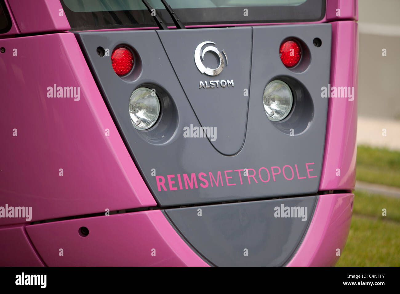 Tram circulating through the city of Reims in France Stock Photo - Alamy
