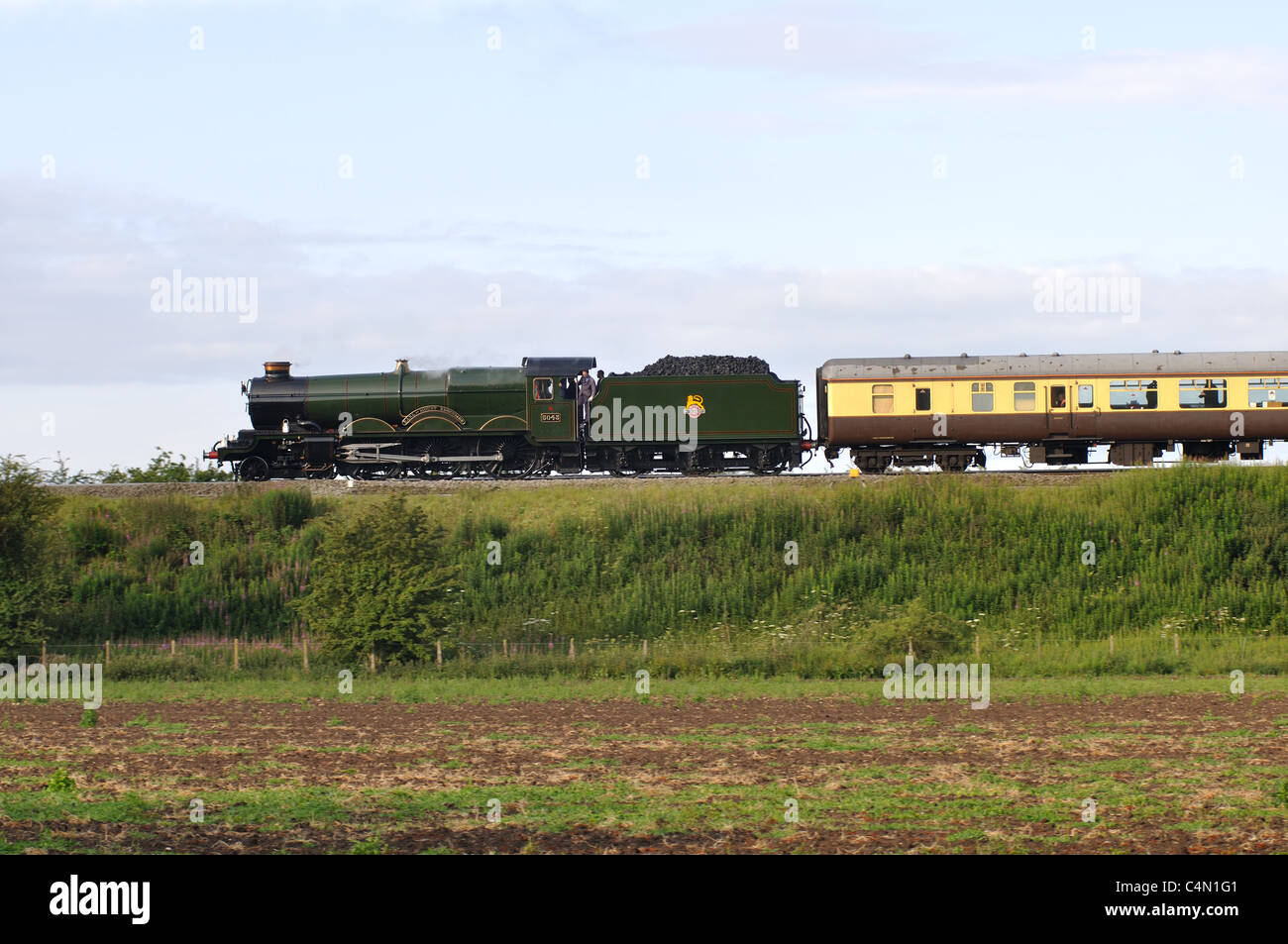 Steam train side view passenger hi-res stock photography and images - Alamy