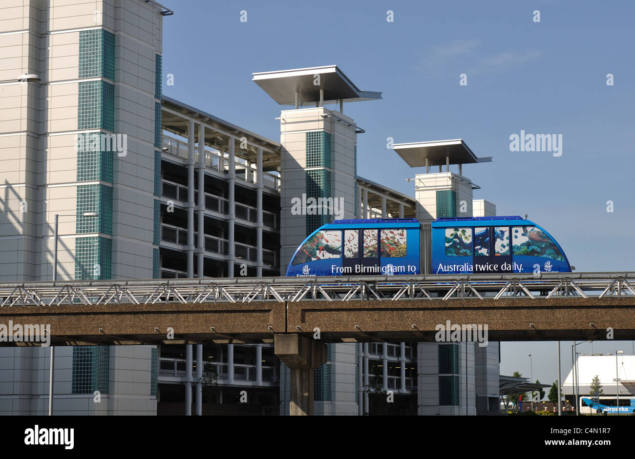 AirRail driverless train at Birmingham Airport, UK Stock Photo - Alamy