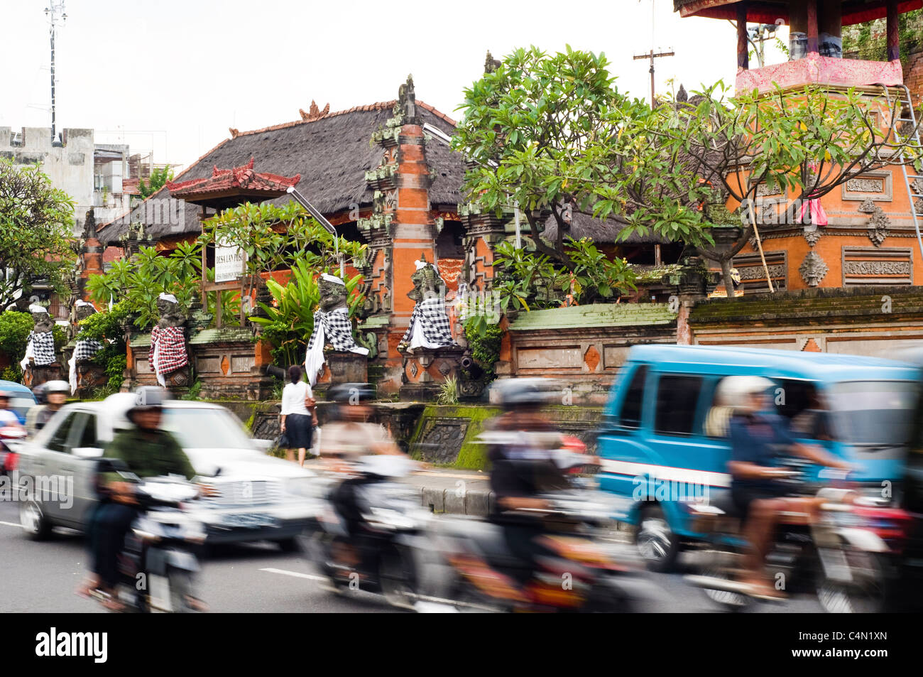 Denpasar street scene hi-res stock photography and images - Alamy