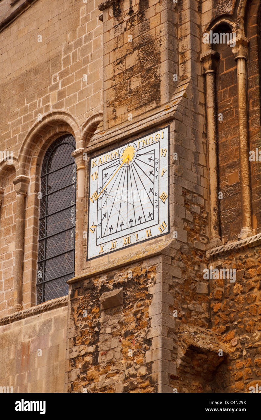Greek sundial, Ely Cathedral Stock Photo - Alamy