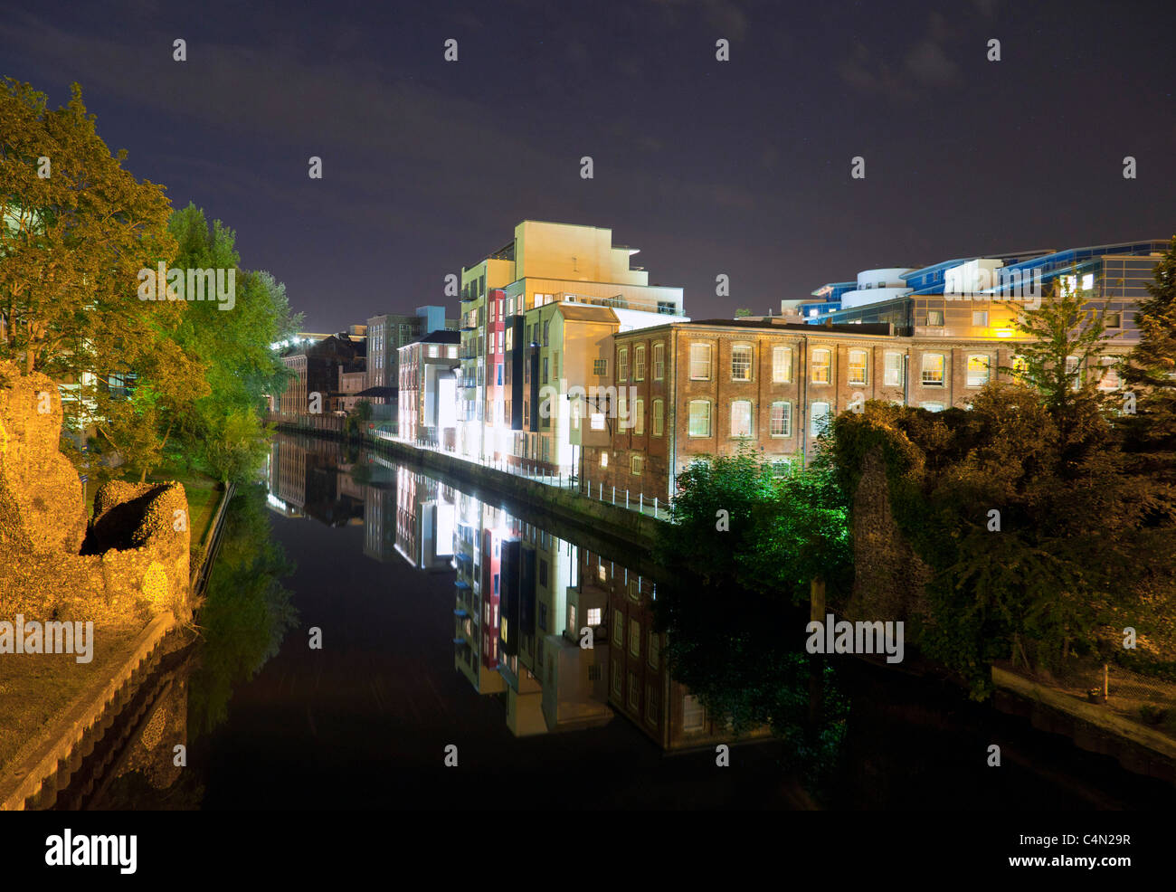 Wensum river in Norwich Stock Photo - Alamy