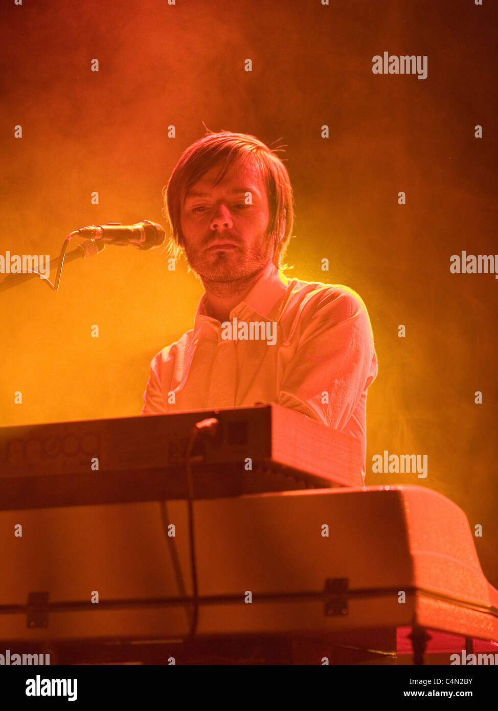 Members of the AIR band perform on the concert in Budapest, Hungary ...