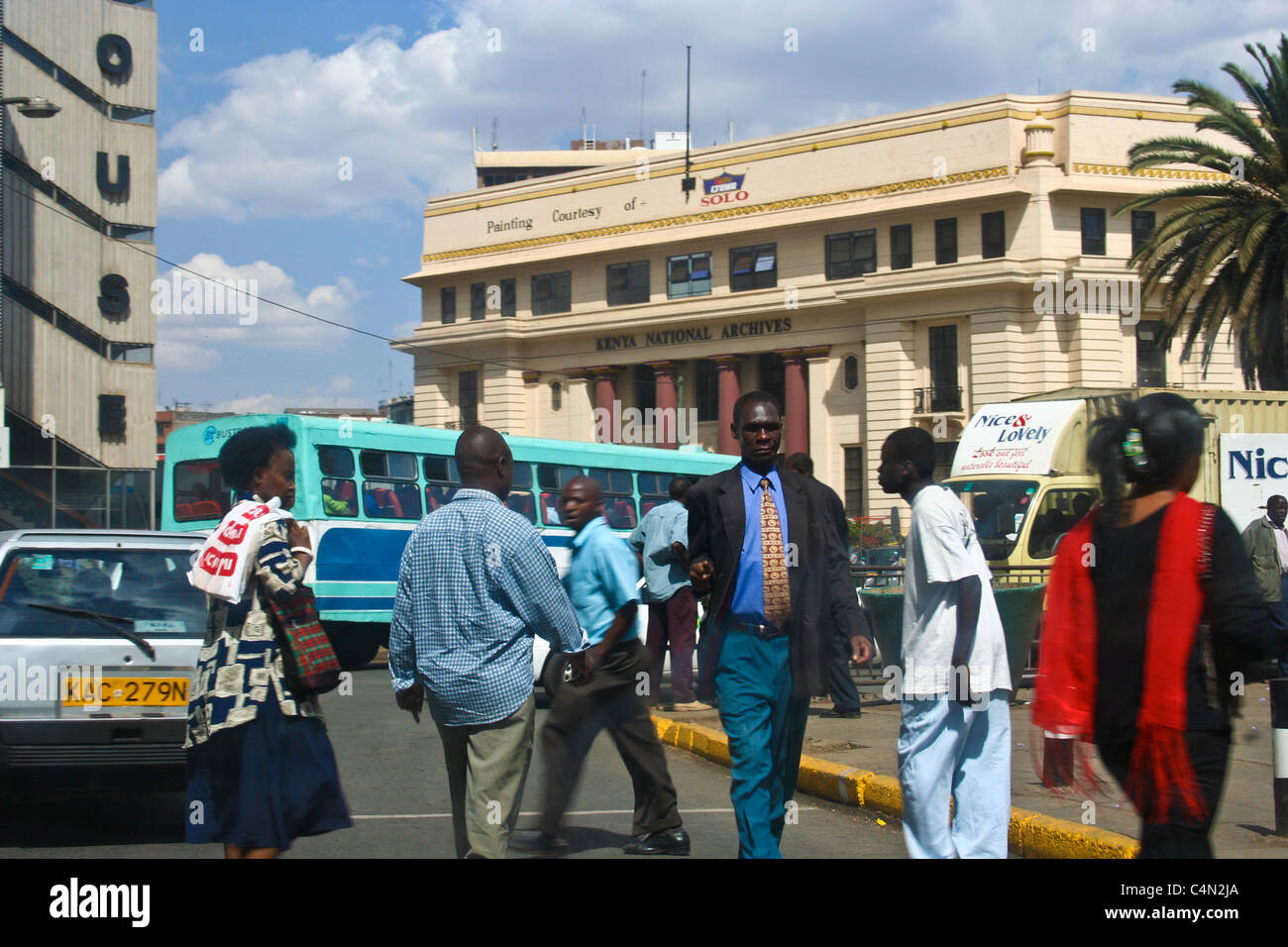 Streets cene nairobi city centre center kenya east africa Stock Photo ...