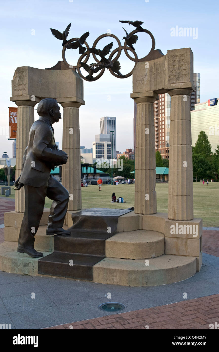 The Gateway Of Dreams Sculpture In Centennial Olympic Park In Downtown