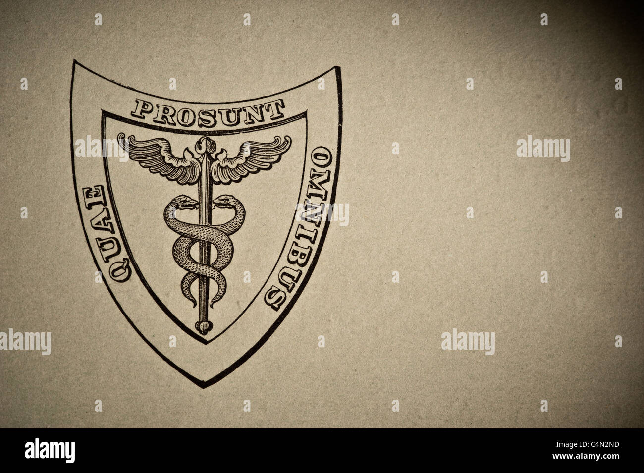 Caduceus symbol for doctors and medicine in general copyright 1882 ...