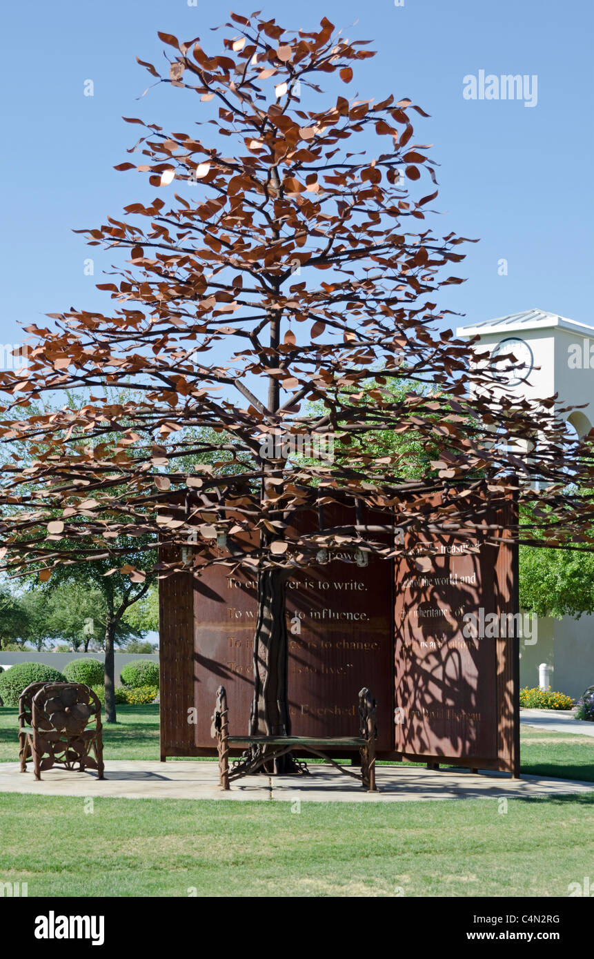 The Reading Tree, a public art sculpture located at the Surprise ...