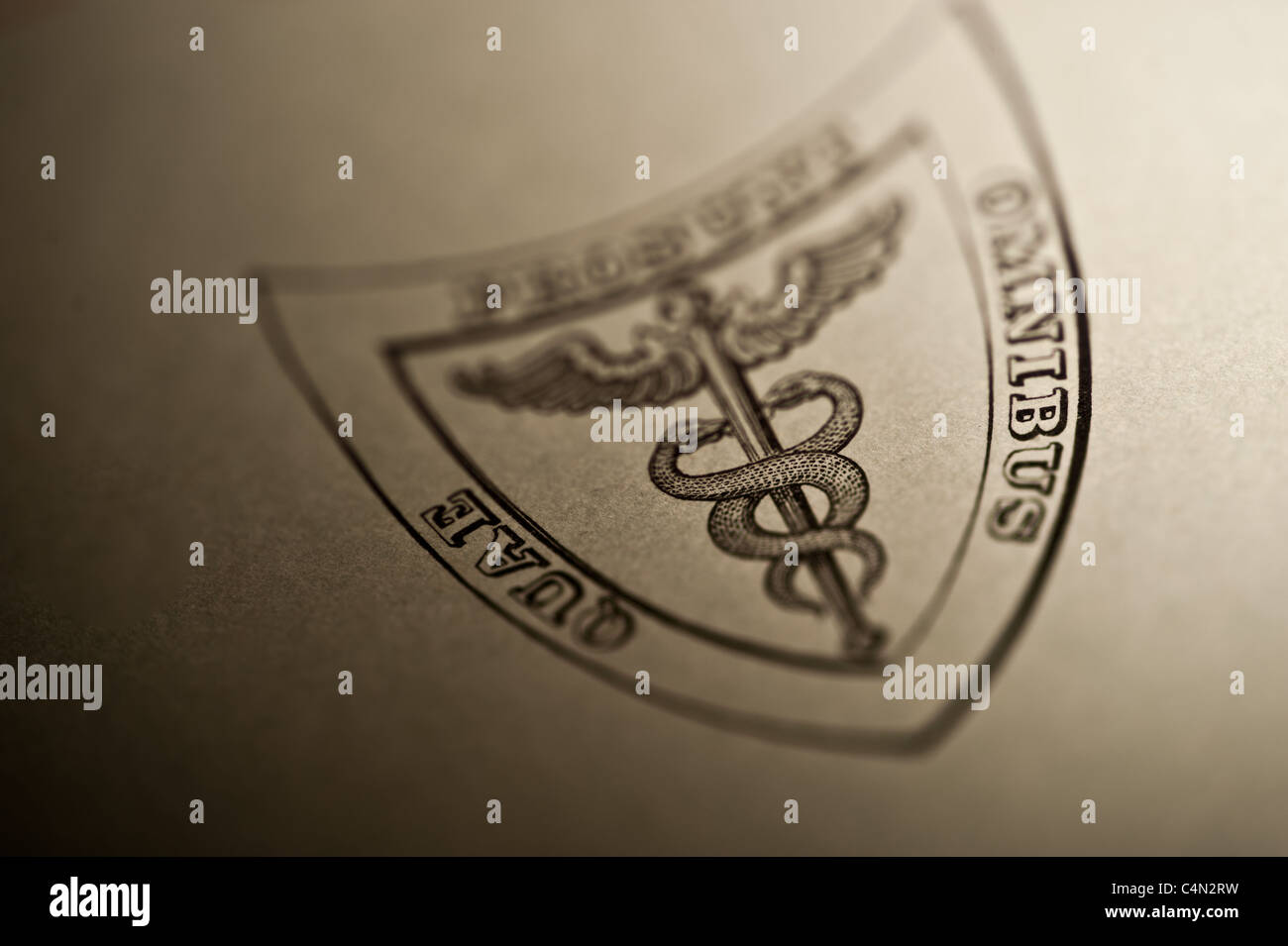 Caduceus symbol for doctors and medicine in general copyright 1882 ...