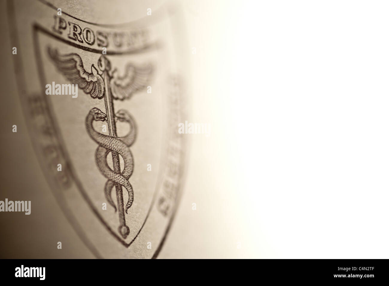 Caduceus symbol for doctors and medicine in general copyright 1882 ...