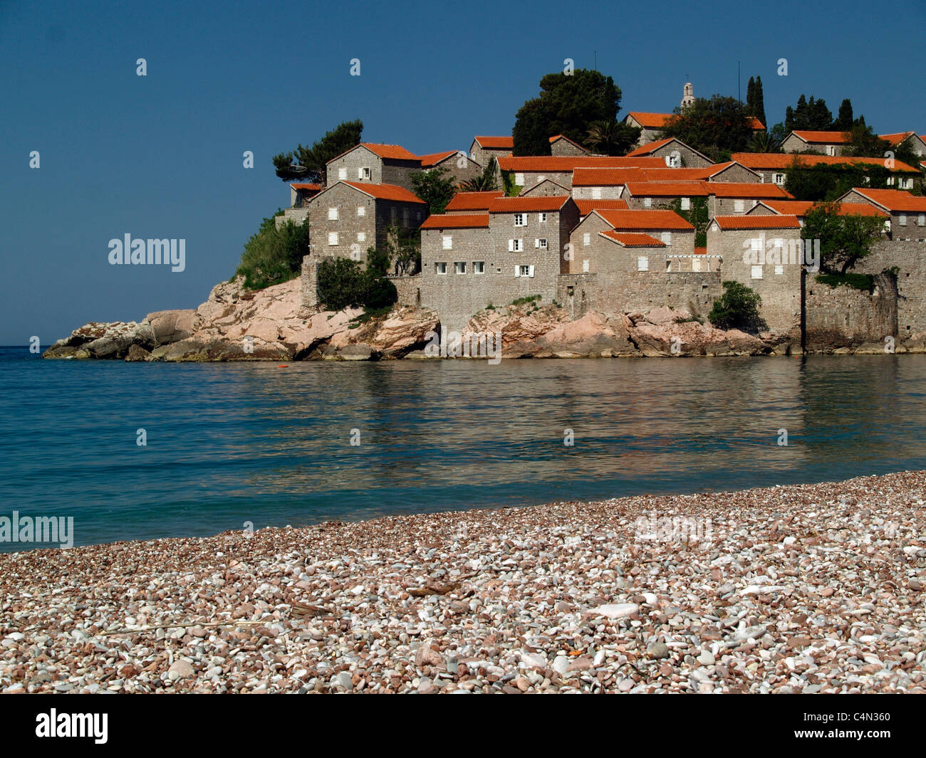 St. Stefan (Sveti Stefan) daytime clear sky Stock Photo - Alamy