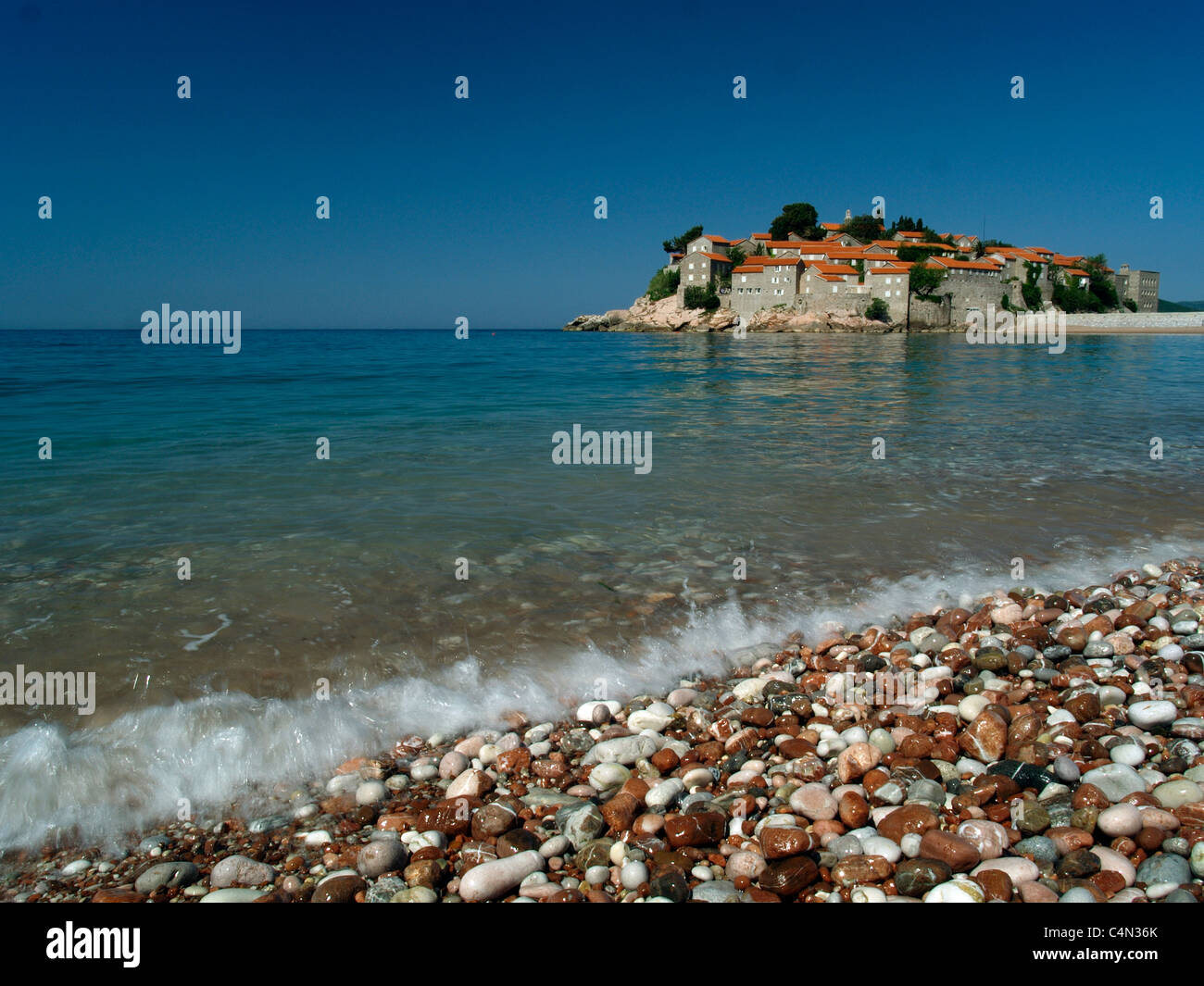 St. Stefan (Sveti Stefan) daytime clear sky Stock Photo - Alamy