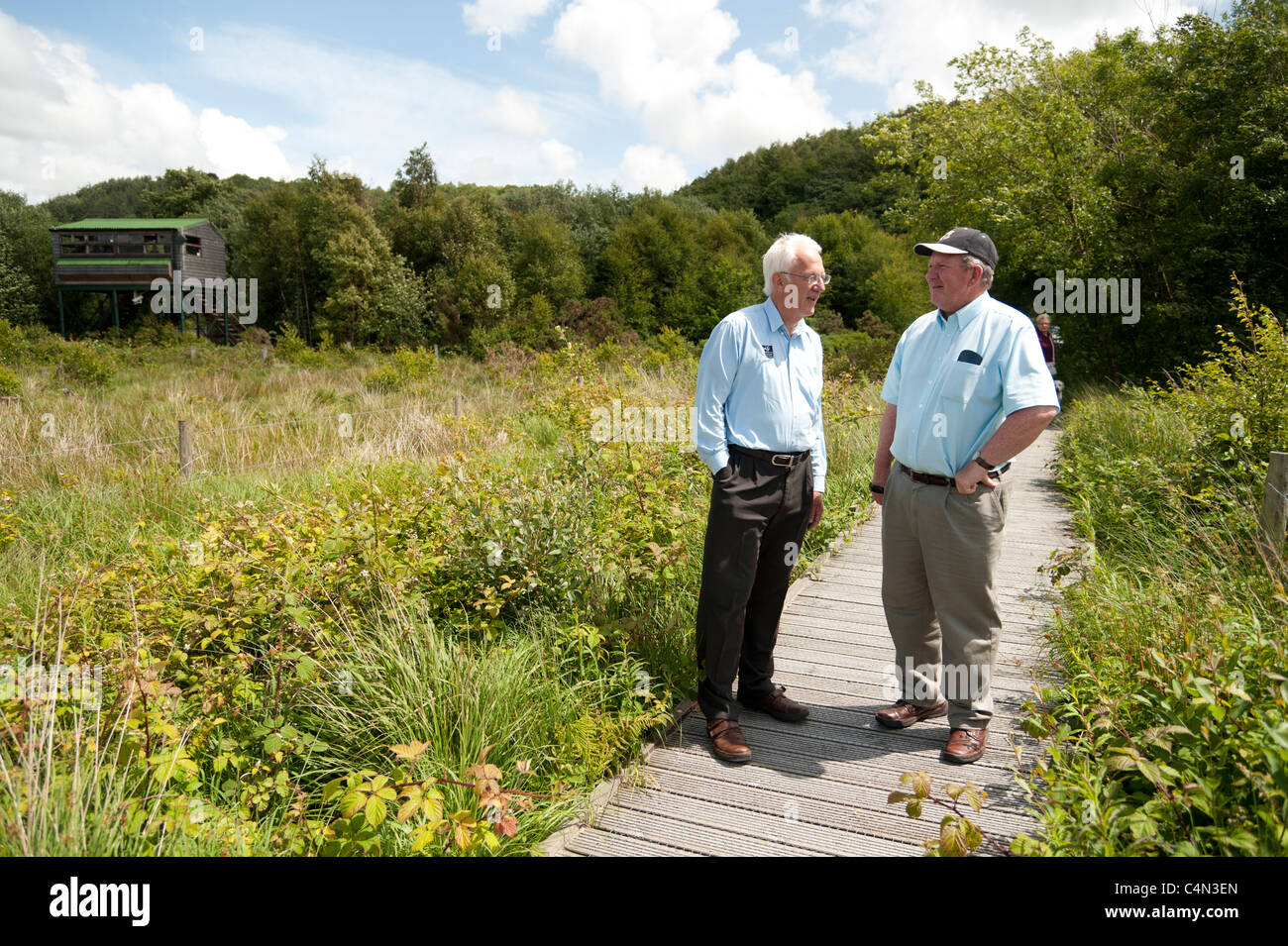 People visiting The Montgomery Wildlife Trust's Cors Dyfi Osprey ...