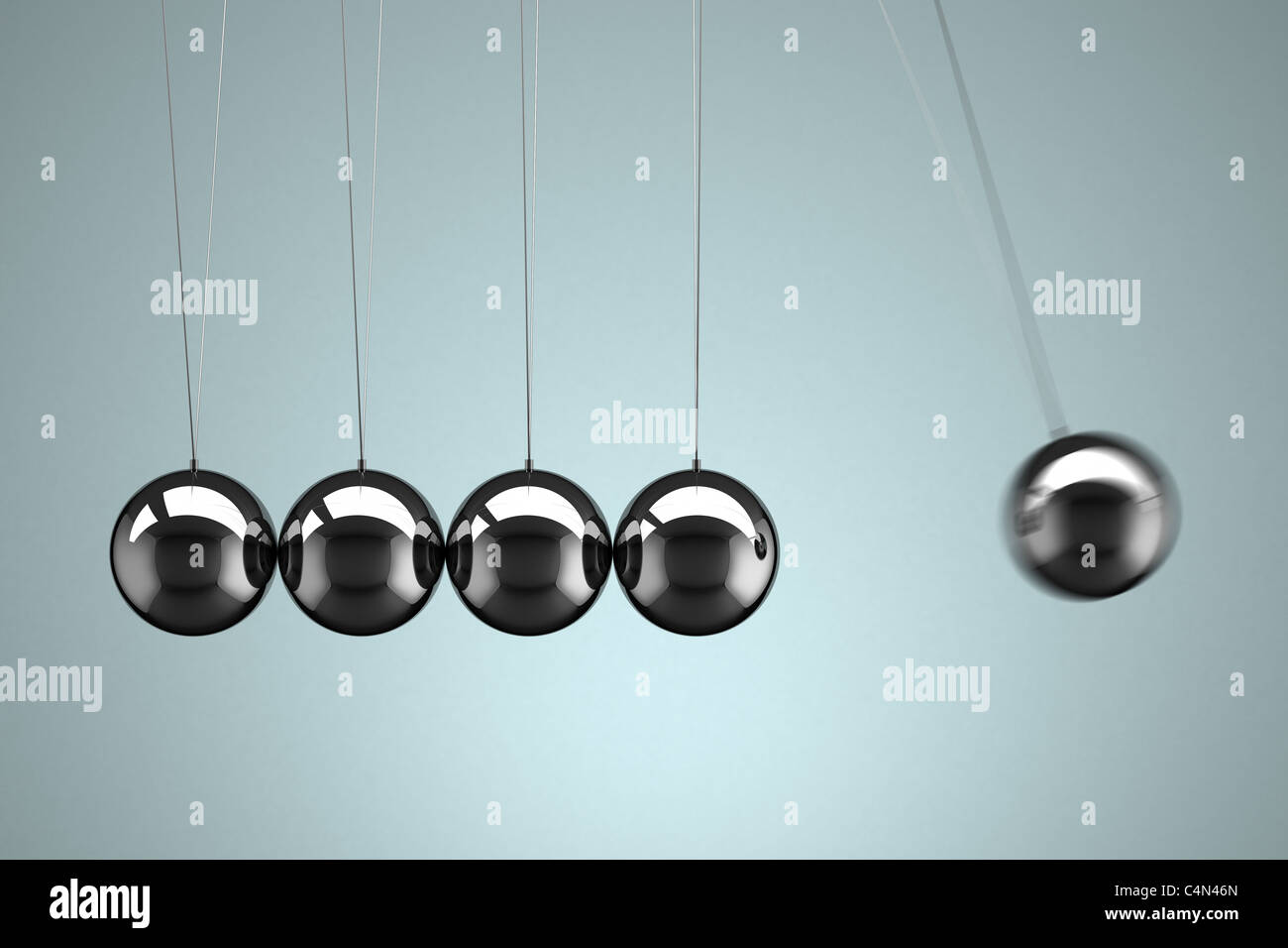 Newtons Cradle Concept High Resolution Stock Photography and Images - Alamy