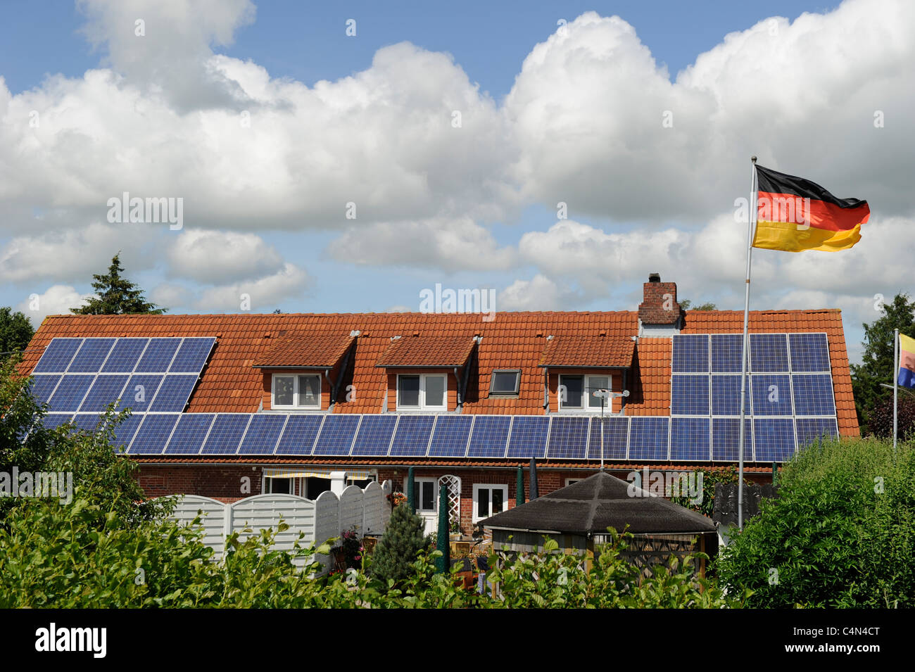 Solar power germany living roof hi-res stock photography and images - Alamy