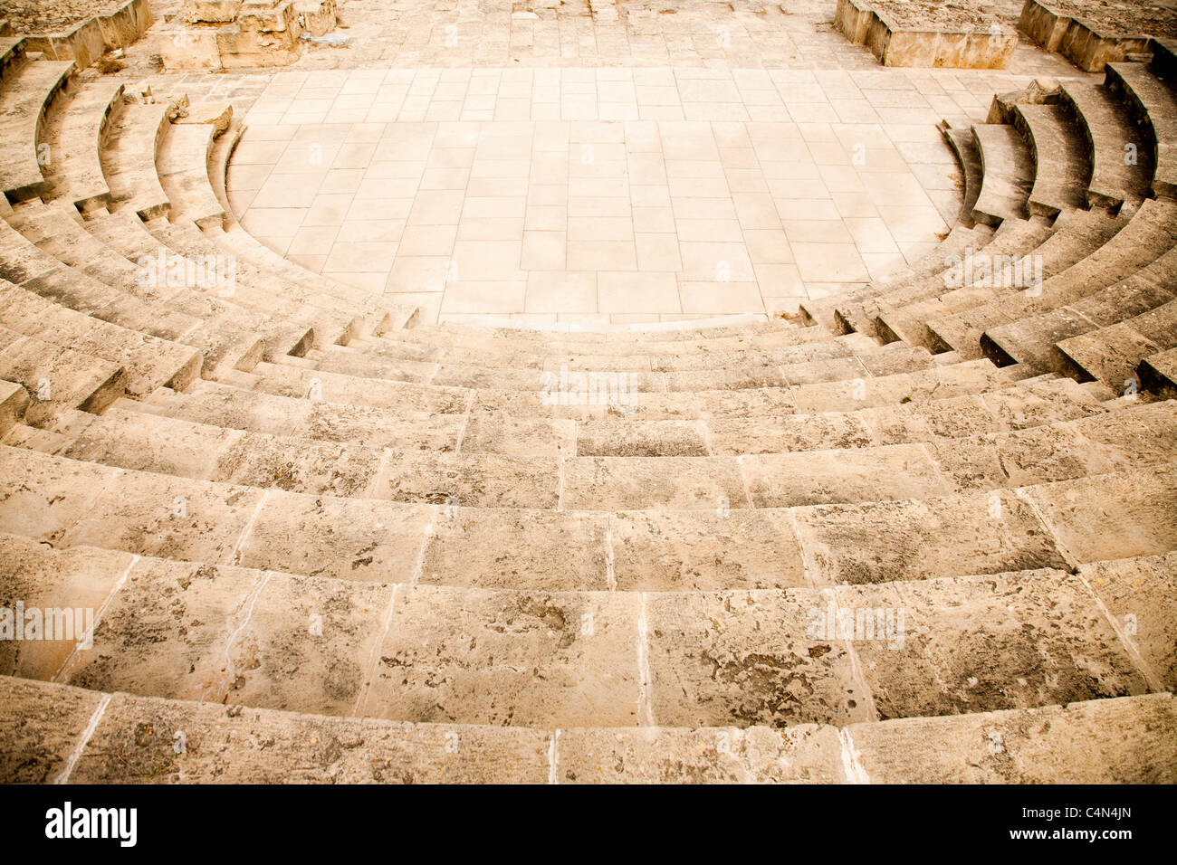 Roman amphitheater, Paphos, Cyprus Stock Photo - Alamy