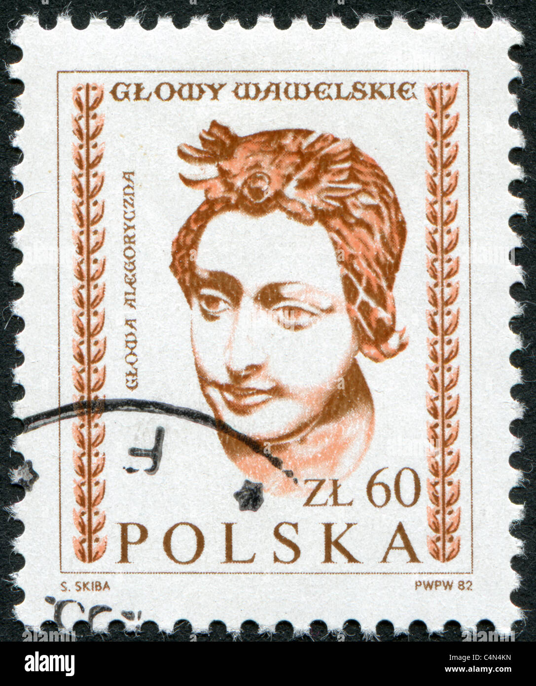 Poland stamp castle hi-res stock photography and images - Alamy