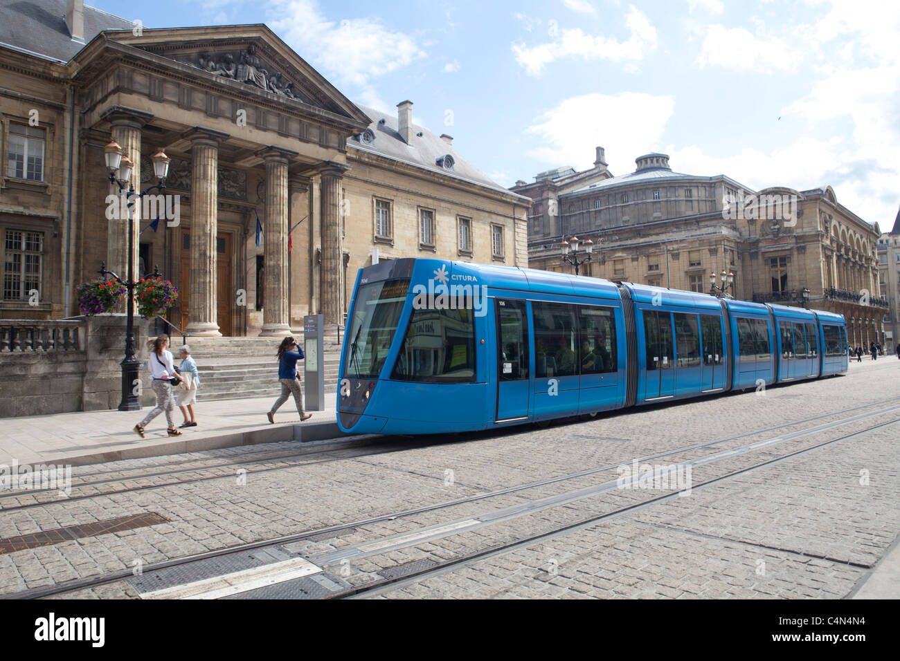 Tramway Reims France Train Rail High Resolution Stock Photography and ...