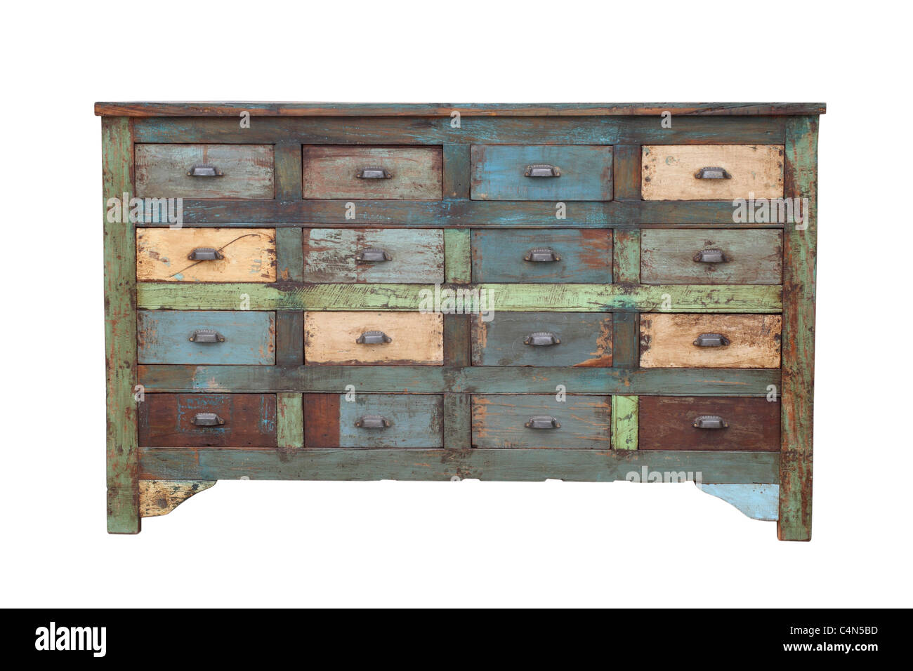 old over used dresser Stock Photo - Alamy