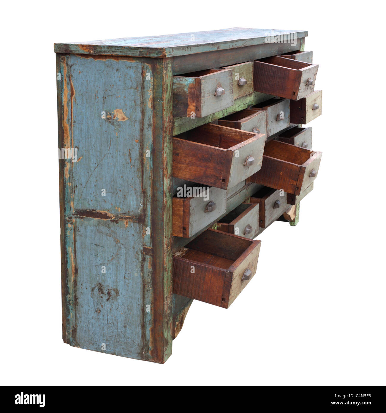 old over used dresser Stock Photo - Alamy