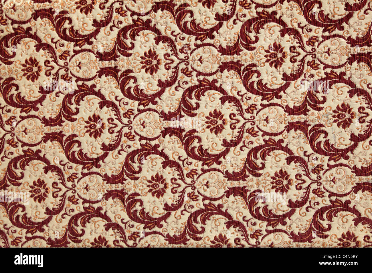 Beautiful oriental pattern on turkish fabric Stock Photo - Alamy