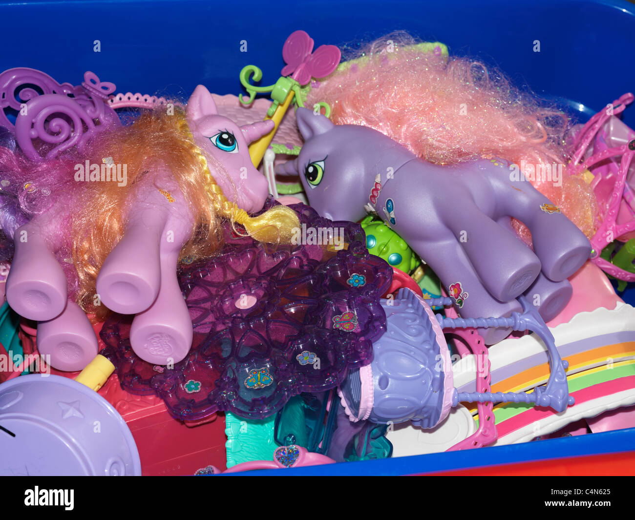 My Little Ponies In A Box Stock Photo - Alamy