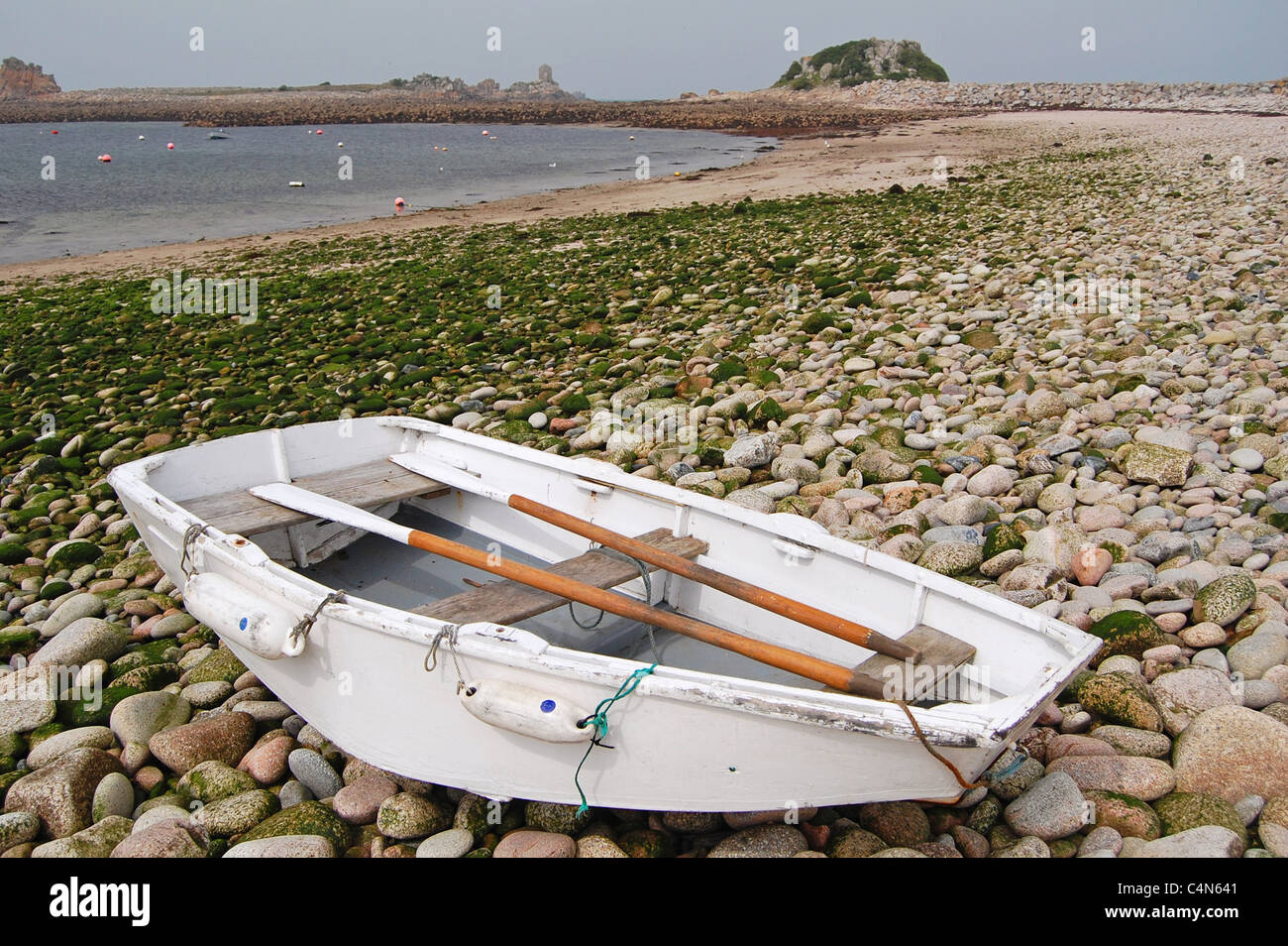 Wooden Rowing Boat On Beach High Resolution Stock Photography and ...