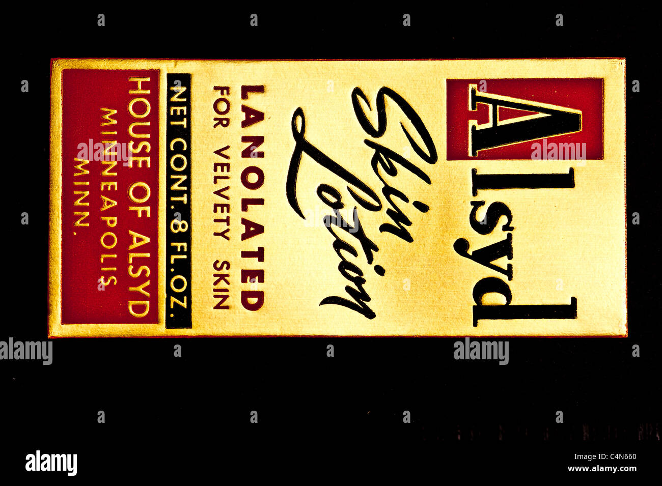 Antique prescription drug label Stock Photo - Alamy