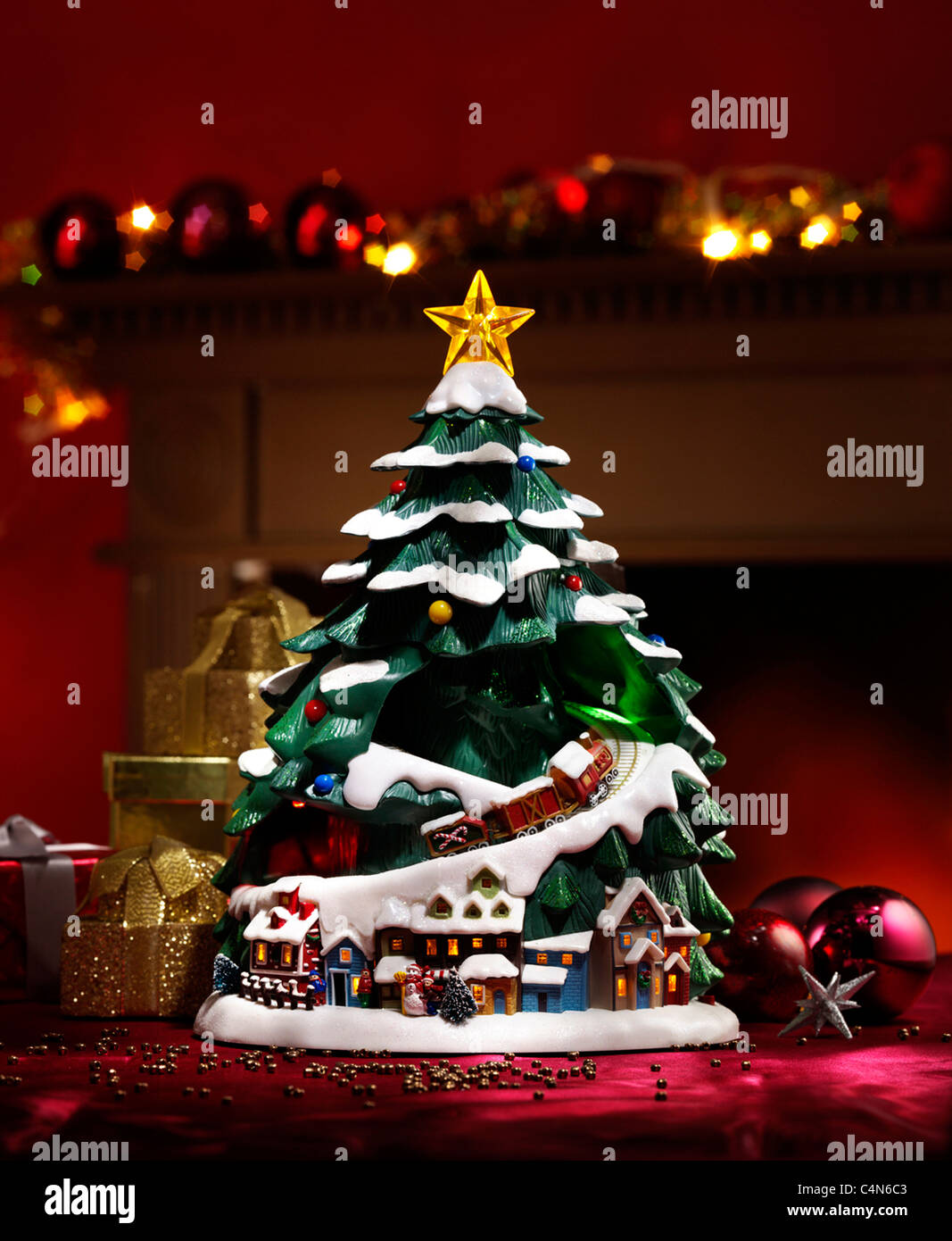 Christmas toy tree Stock Photo - Alamy
